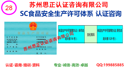 QS、SC生产许可咨询